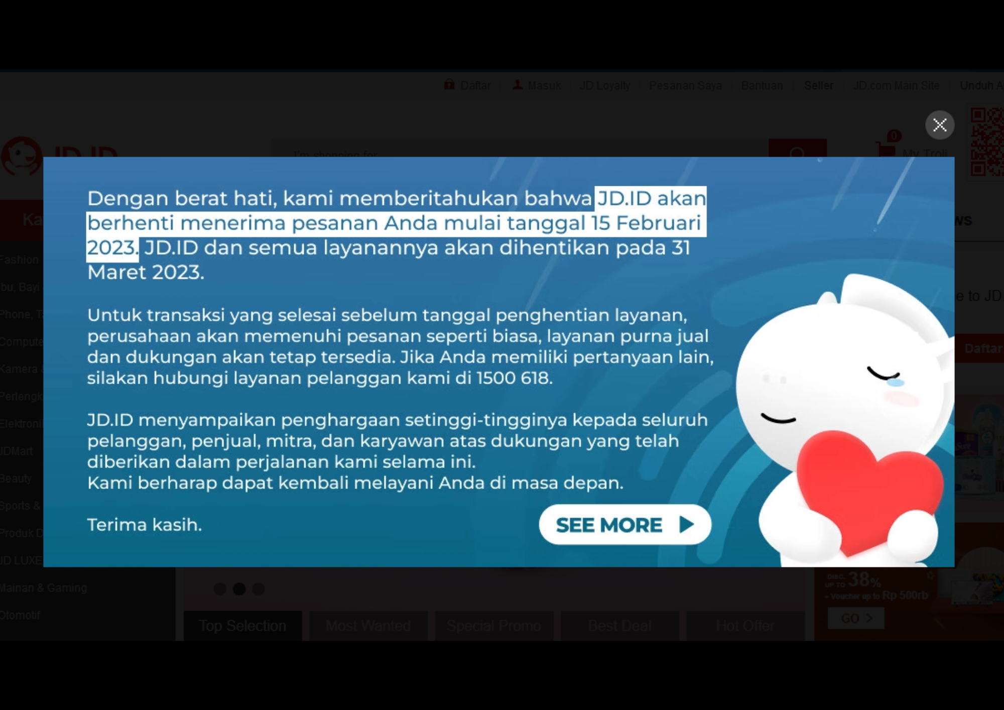 JD.ID Umumkan Tutup Pada 31 Maret 2023 – Prabu News